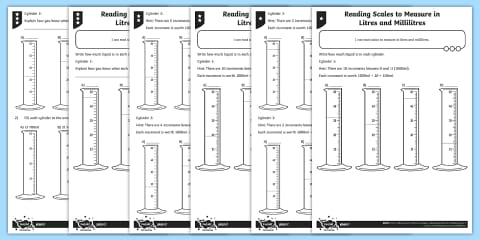 Reading Scales Worksheet - Maths - KS2 - Twinkl
