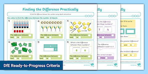 Year 1 Diving into Mastery: Step 8 Subtraction - Finding the Difference ...