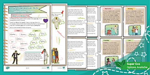 Story Themes Analytical Display Poster
