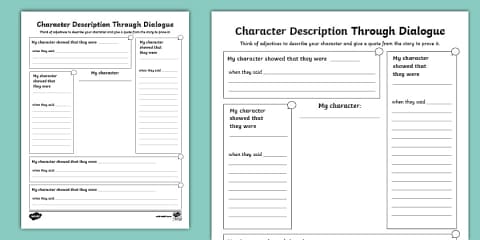 Seventh Grade Character Analysis Graphic Organizer