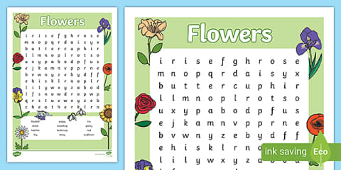 Design a Flower Worksheet