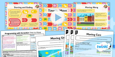Computing: Programming with ScratchJr: Cool Characters Year 1 Lesson Pack 1