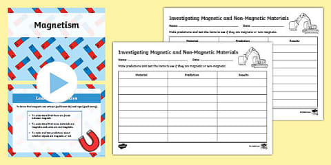 Magnets First Level Activity Station Lesson Pack