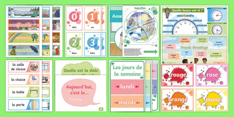 French Numbers 10-100 Posters