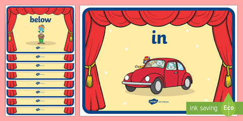 Positional Language Display Poster - positional language, position ...