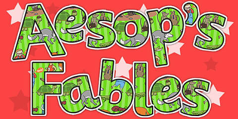 Aesop's Fables Display Lettering