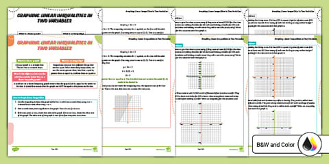 Eighth Grade Write a Linear Equation From Two Points Mystery Star Image ...