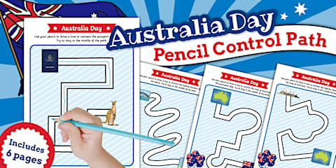 Australia Day Shadow Matching Worksheet