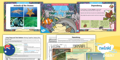 Year 1 Science Living Things and Their Habitats Lesson 1 Living, Dead ...