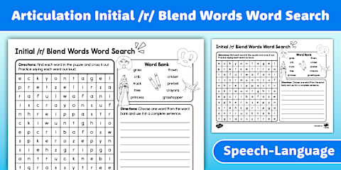 I Have, Who Has R-Blends Game for Older Learners