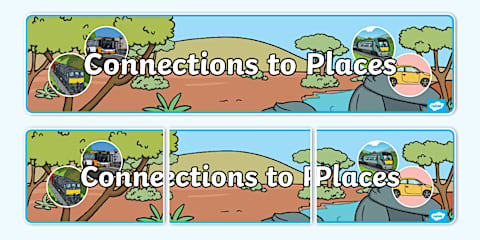 Connections to Places Inquiry Questions Display Posters