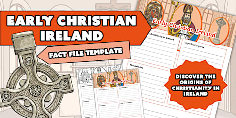 Irish Myths and Legends Hexagon Writing Template