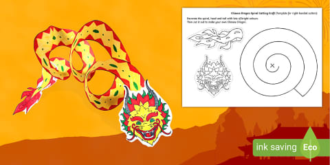 Chinese Dragon Paper Chain Craft - Australia