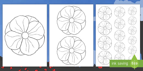 Tissue Paper Poppy Remembrance Day Craft Instructions