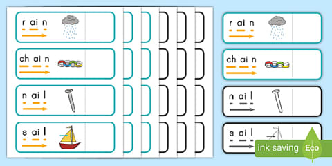 -ai Digraphs Cut and Paste Worksheet