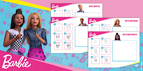 Barbie: Drawing and Dress-Up Activity Pack