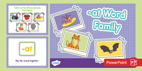 Word Families: -og Words PowerPoint for K-1st Grade