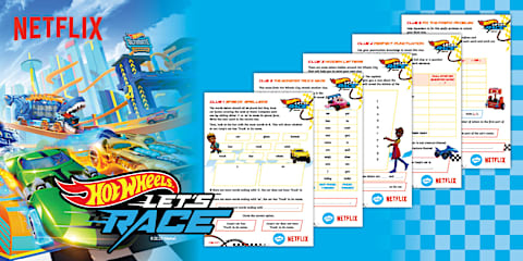 Hot Wheels: Count and Colour Worksheet