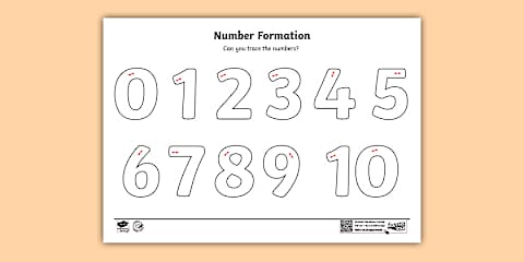 Free Number Tracing | Classroom Management | Twinkl USA
