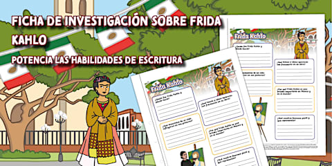 Hexágonos de escritura: Frida Kahlo
