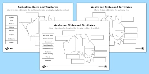 The Five Oceans Labelling Map Worksheet