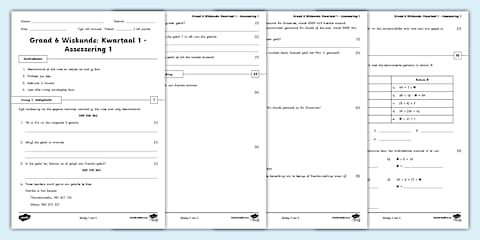 Wiskunde Assessering Graad 6: Breuke