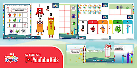 Numberblocks: 11-20 Stick Puppets