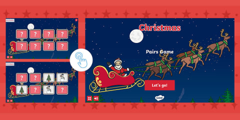 All About Christmas Interactive Memory Pairs Game