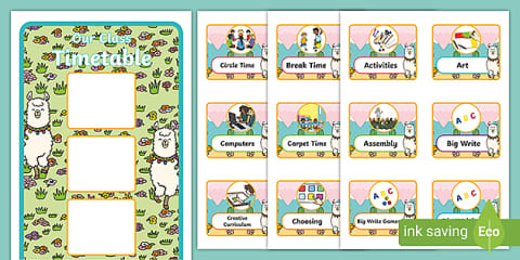 Books Timetable with Cards