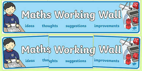 Maths Learning Wall Display Image