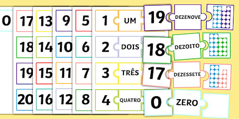 Empareja y colorea: Conteo de invierno del 1 al 20