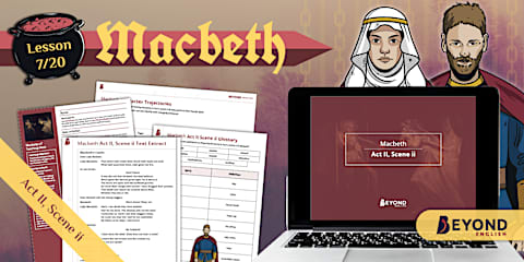 Macbeth Act Two Summary Comic Strip