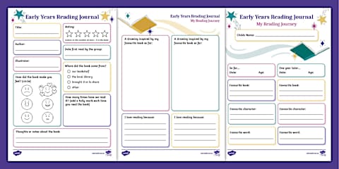 Summer Reading Journal for K-2nd Grade