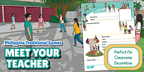 Philippine Traditional Games Classroom Behavior Poster
