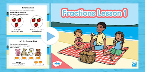 Grade 1 Fractions Lesson 2 PowerPoint
