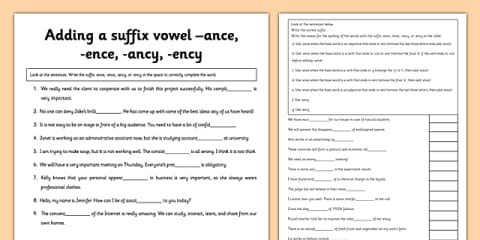 Mark My Work! -able or -ible