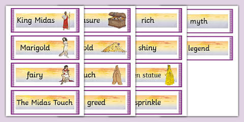 King Midas Differentiated Word Search