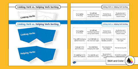 Linking Verbs Activity Sheet