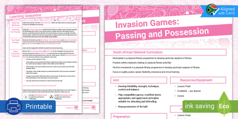 Grade 5 Physical Education: Invasion Games Success Criteria