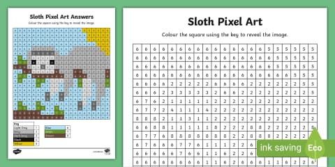 거미 픽셀 아트 색칠 공부 도안 | Spider Pixel Art Template