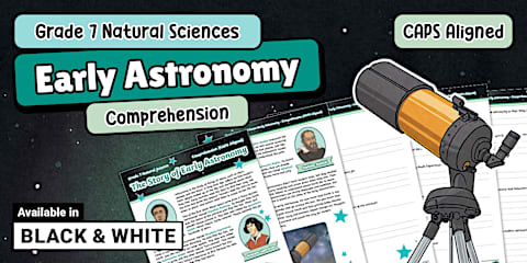 Grade 7 - Natural Science - Early Astronomy - Crossword (CAPS Aligned)
