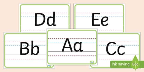 Uppercase and Lowercase Alphabet Posters