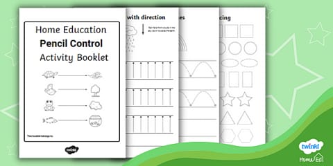 Summer Pencil Control Activity Booklet for PreK-K