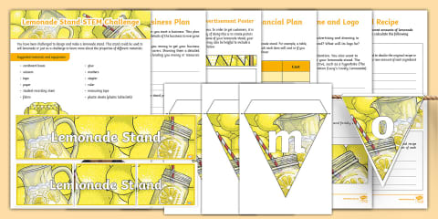 Lemonade Stand Business Plan Worksheet