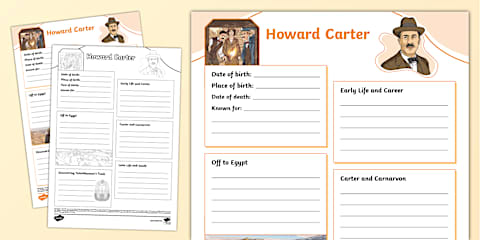Howard Carter Biography Template