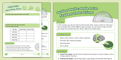 Angles Outdoor Maths Activities