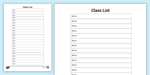 Under the Sea Themed Class Checklist Display Poster