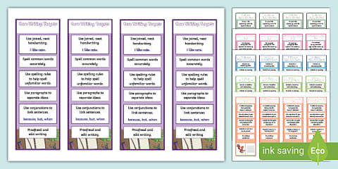 First Level Writing Genre Target Bookmarks Resource Pack