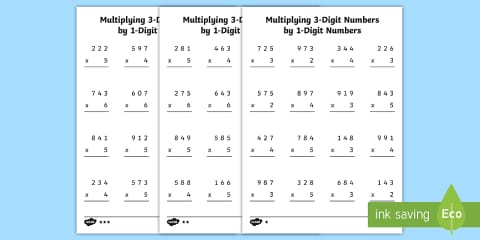 Grid Method Multiplication Worksheets - Maths Resources