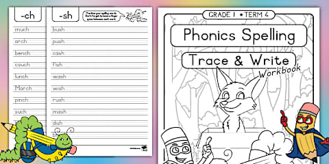 Grade 1 -in Phonics Spelling Practice Sheets